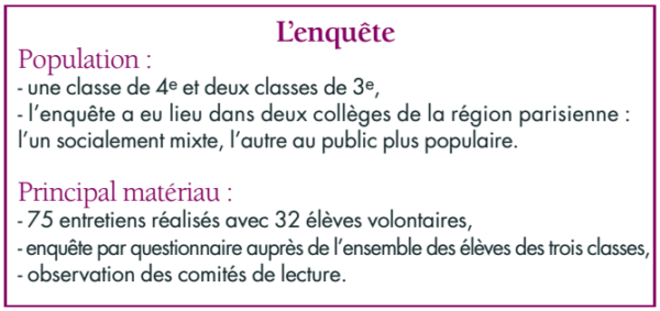 Lecture : quels sont les critères d'appréciation des adolescents